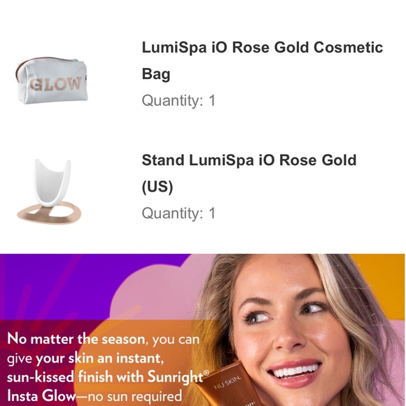 Nu skin | Skincare | Nwt Nu Skin Lumispa Io Rose Gold Stand Glow ...
